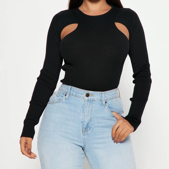 Fashion Nova | Sweaters | Fashion Nova Cut Out Sweater Top Nib | Poshmark